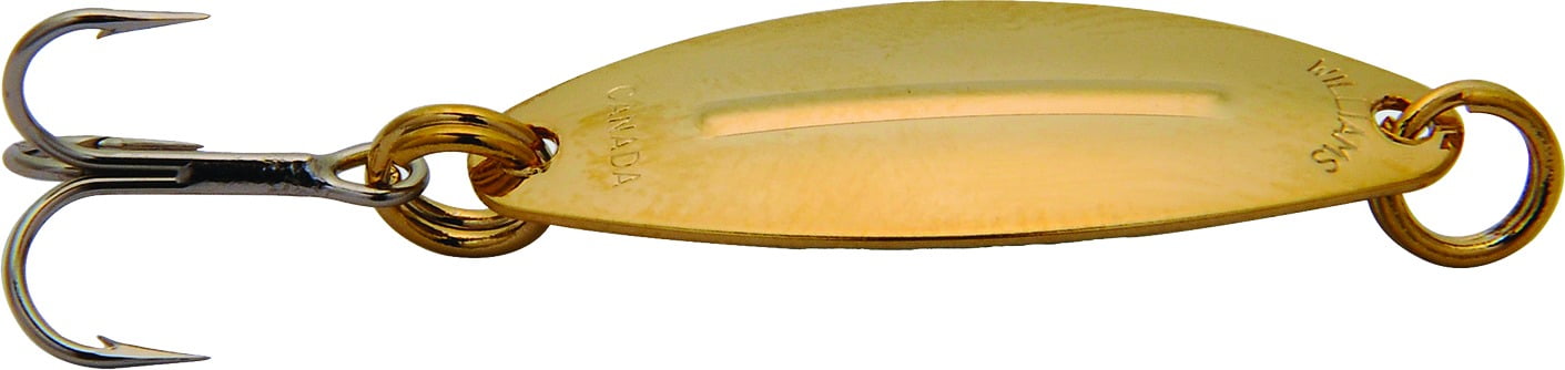 Williams Wabler Trout Spoon Fishing Lure, Gold, 1/0 oz., 1 1/4 ...