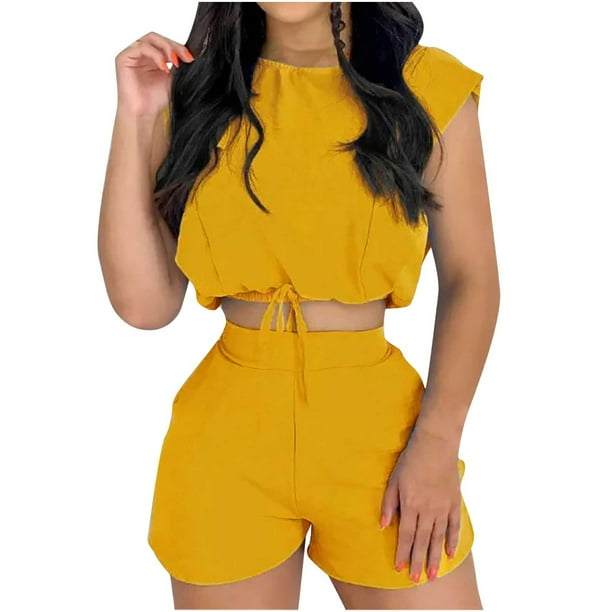 Hot Crop Tops And Shorts