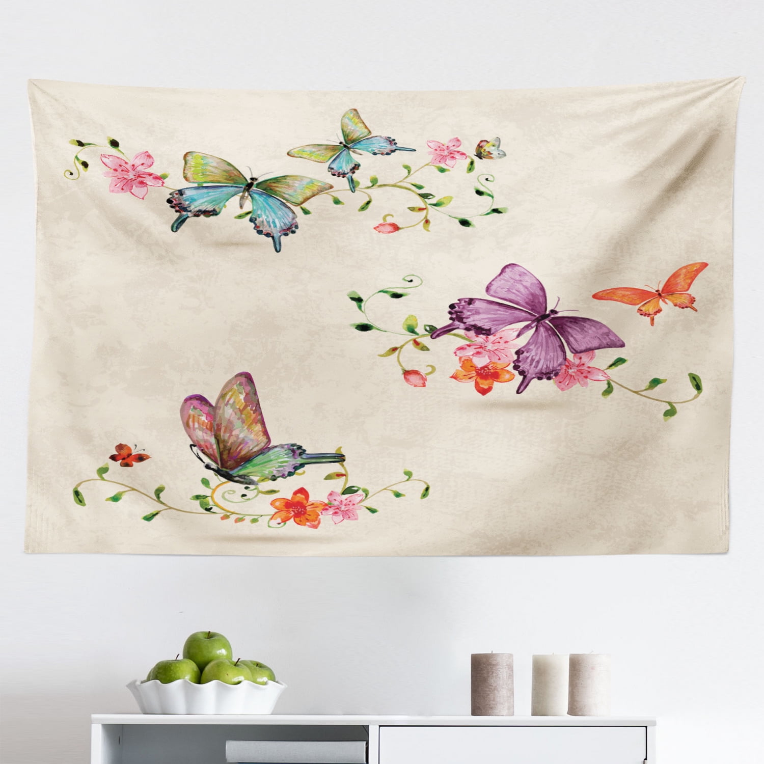 Tree Tapestry, Illustration of an Autumn Tree with Dried Branches ...