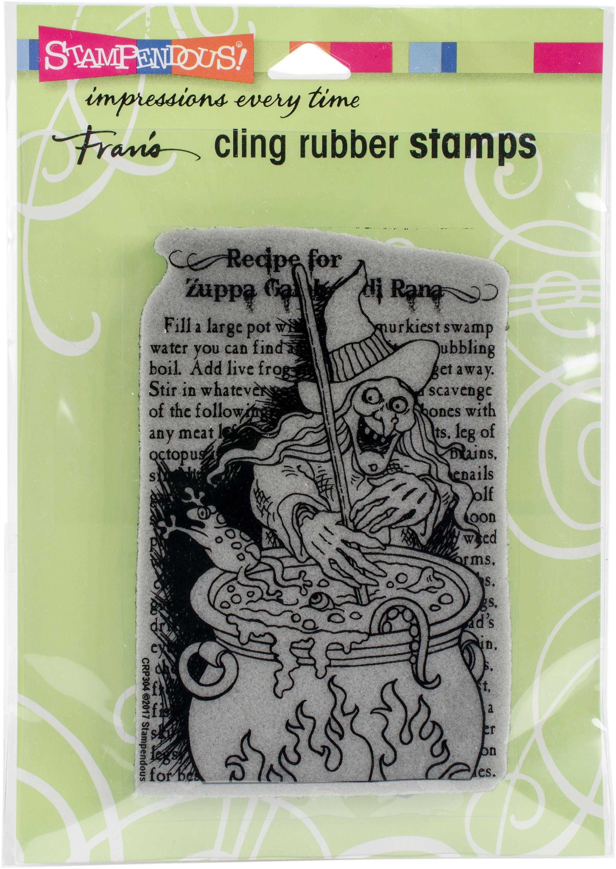 Stampendous Cling Stamp 6.5"X4.5"-Frog Stew - Walmart.com