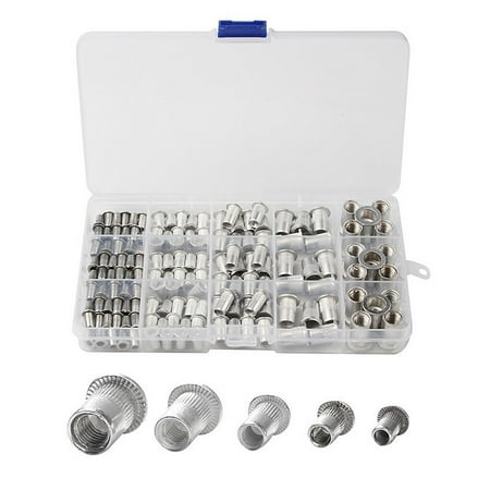 tssuouriy 150 Pieces Threaded Rivet Nuts M3 M4 M5 M6 M8 Installation ...