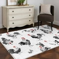 Farmhouse Chicken Area Rug 3x5 FT, Non Slip Entryway Bedside Carpet ...