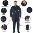 Rothco Heavy Duty Insulated Coveralls, Cold Weather Thermal Work ...