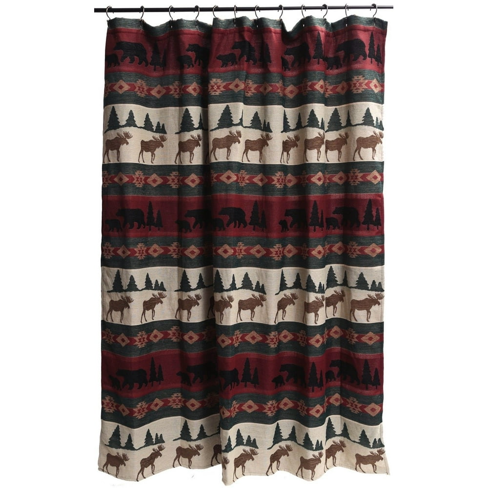 Carstens Takoma Rustic Cabin Shower Curtain - Walmart.com - Walmart.com Carstens Takoma Rustic Cabin Shower Curtain - Walmart.com - Walmart.com