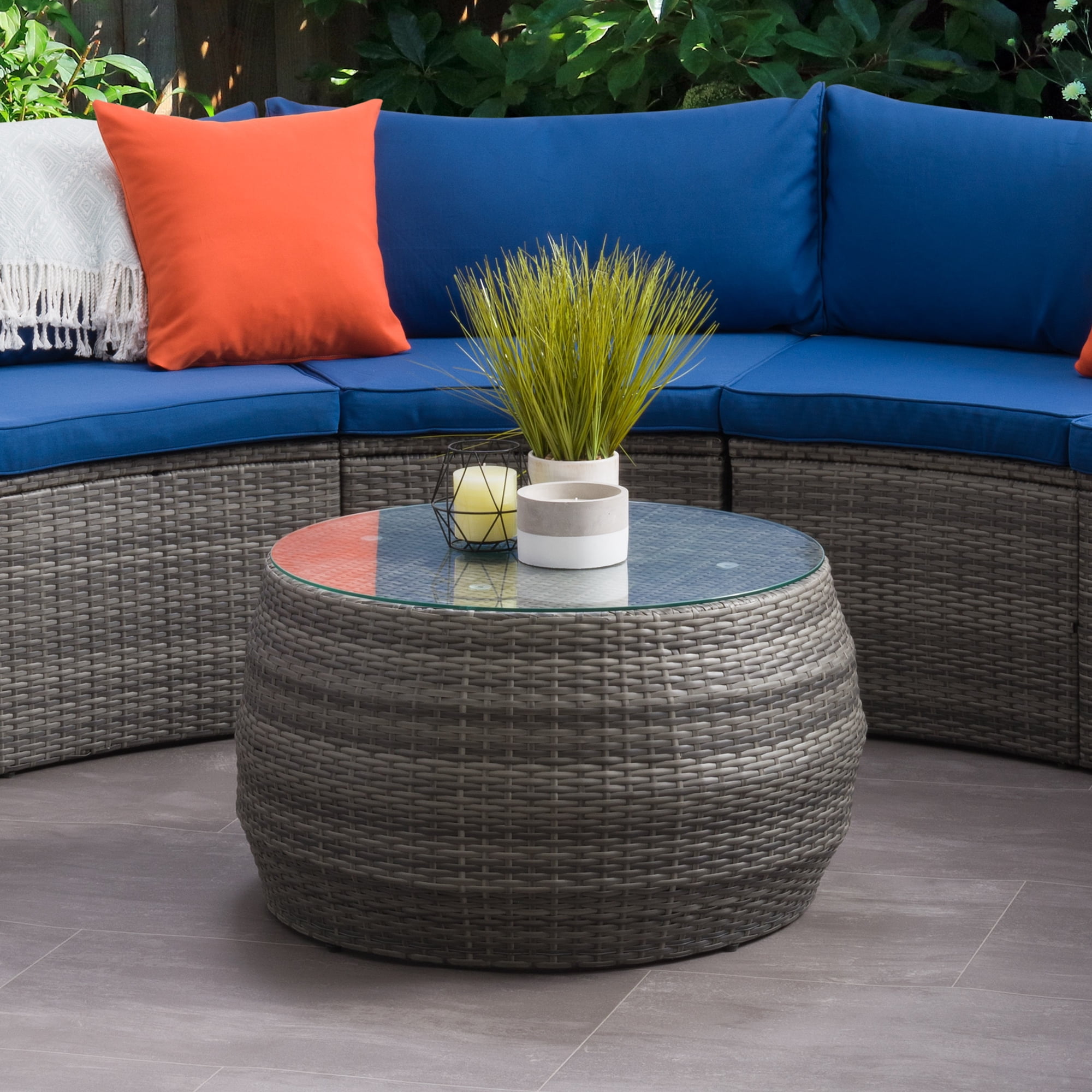 Click here for Corliving Parksville Resin Wicker And Steel Round... prices