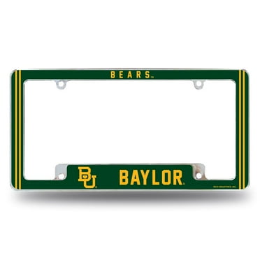 Baylor Bears Chrome Metal Laser Cut License Plate Frame - Walmart.com