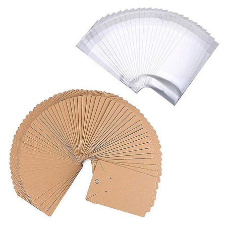 Earring Card With Bags Earring Display Cards For Earrings Packaging 50 ...