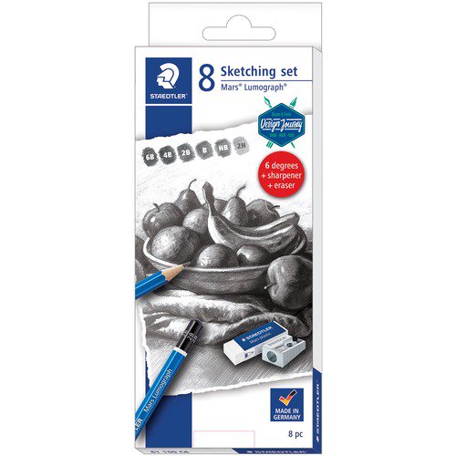 Staedtler Mars Lumograph Graphite Pencil Set - 1 Each | Bundle of 5 Each - Walmart.com