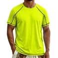 BSDJILFG Mens Summer T-Shirt Quick Drying Basic Tee Athletic Quick ...