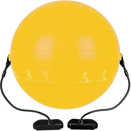 PACEARTH Exercise Ball, 65cm Thick Yoga Ball Chair,Anti-Slip Stability ...