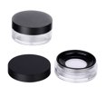 BESTYASH 2Pcs Durable Black Plastic Powder Puff Case with Elastic Mesh ...