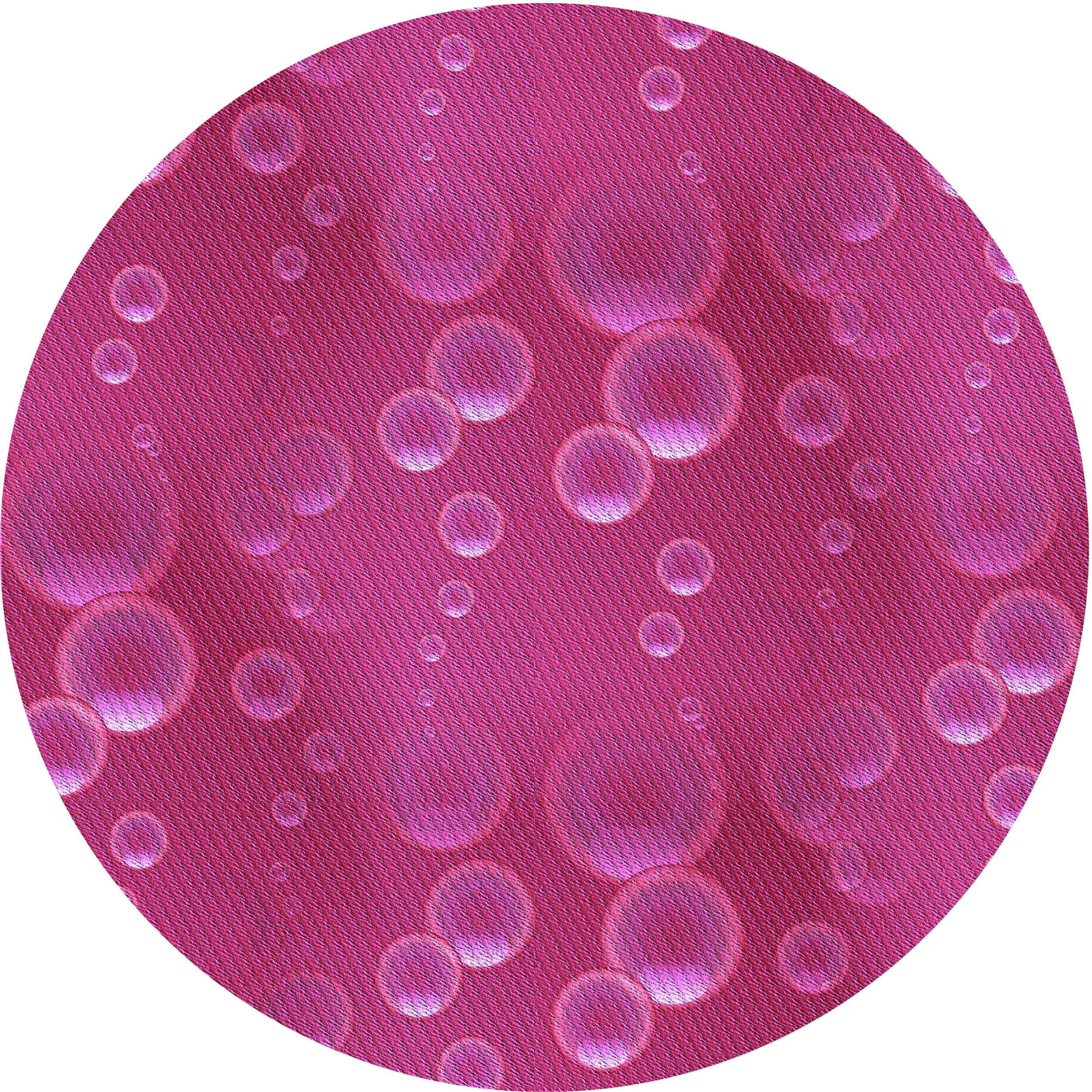 Ahgly Company Indoor Round Patterned Neon Pink Area Rugs, 8' Round ...