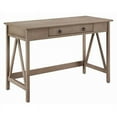 Pemberly Row Rustic Gray Desk - Walmart.com