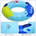 Swim Ring with Handle Pool Float Floats Tubes Inflatable Portable Pvc ...