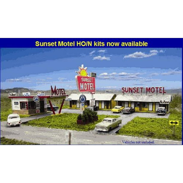 Blair Line LLC "Sunset Motel" Structure Kit, N Scale - Walmart.com