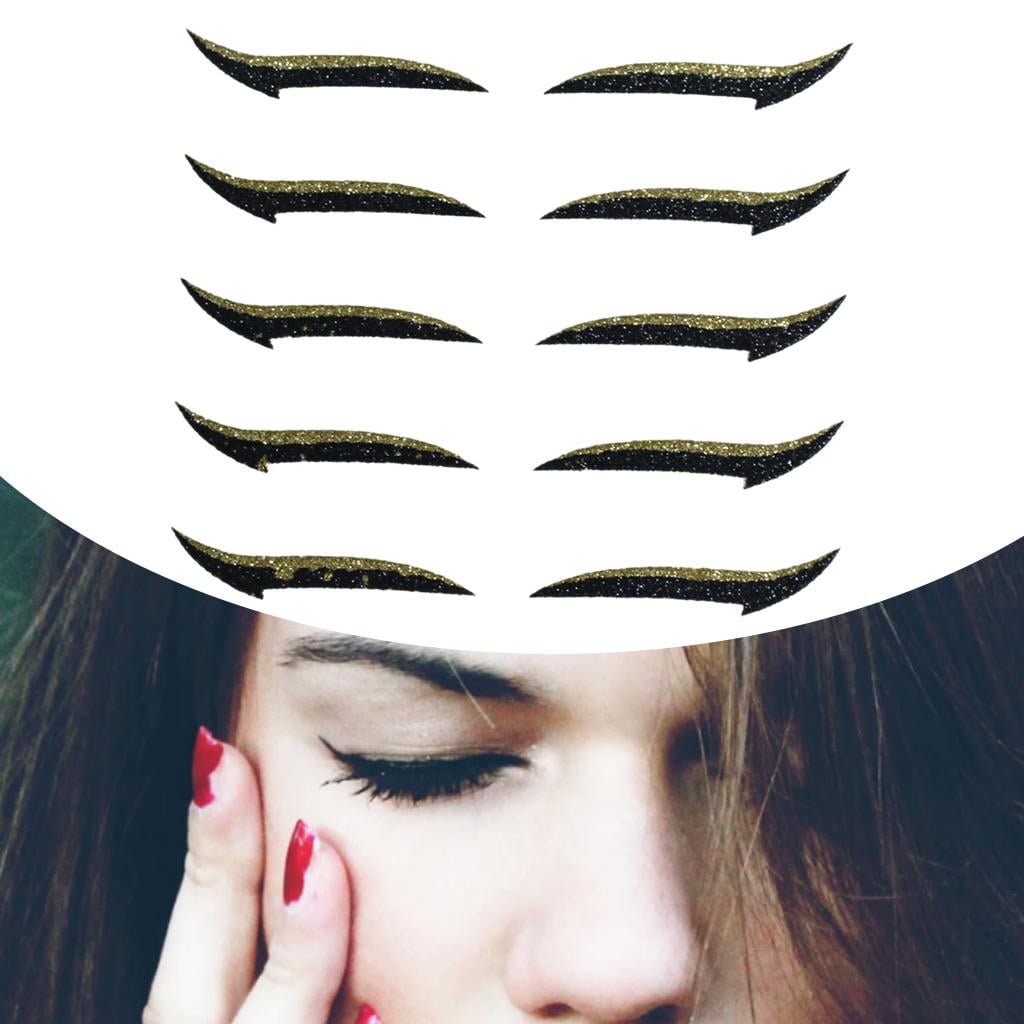 Reusable Fashion Eyeliner Sticker Template Makeup Eyelid Tape Self ...