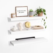 Fairy 15.8x1.2x5.5 Inch Floating Shelves Set of 4 Rustic Wood Wall ...