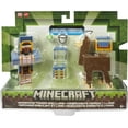 Minecraft Wandering Trader & Llama Action Figures & Accessories 2-Pack ...