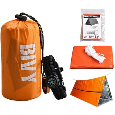 Emergency Shelter Waterproof Thermal Blanket Survival Kit SOS Sleeping ...