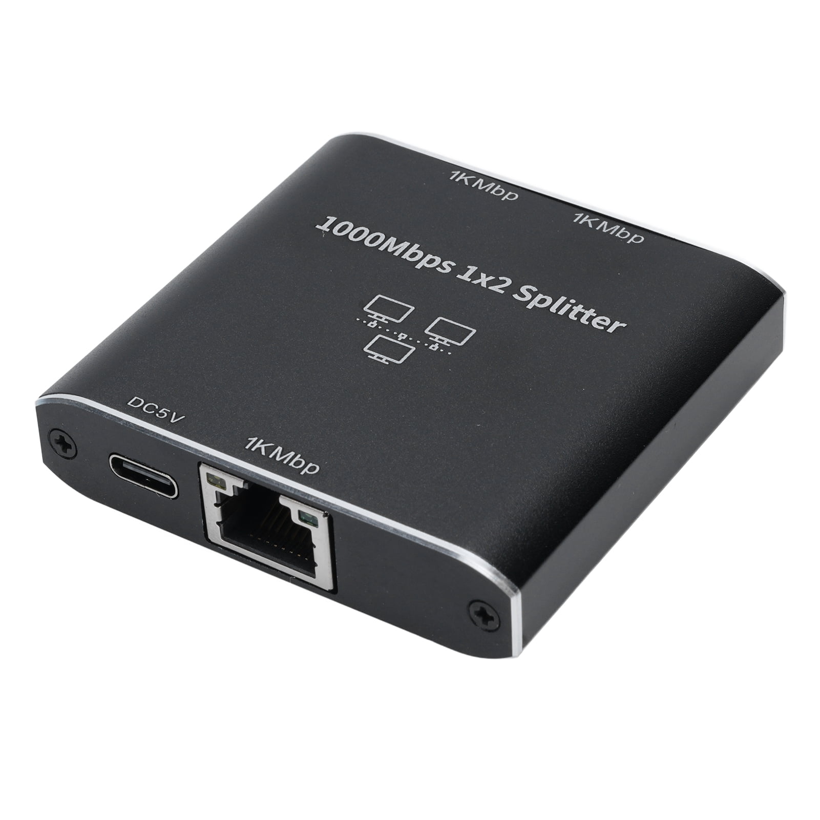 Gigabit Gigabit Ethernet Splitter 1 to 2 1000Mbps RJ45 Internet ...