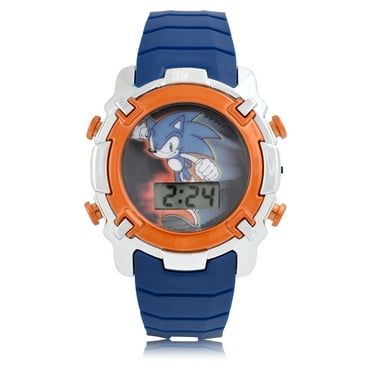 SEGA Sonic The Hedgehog Metal Spinner Flip Unisex Child LCD Watch in ...