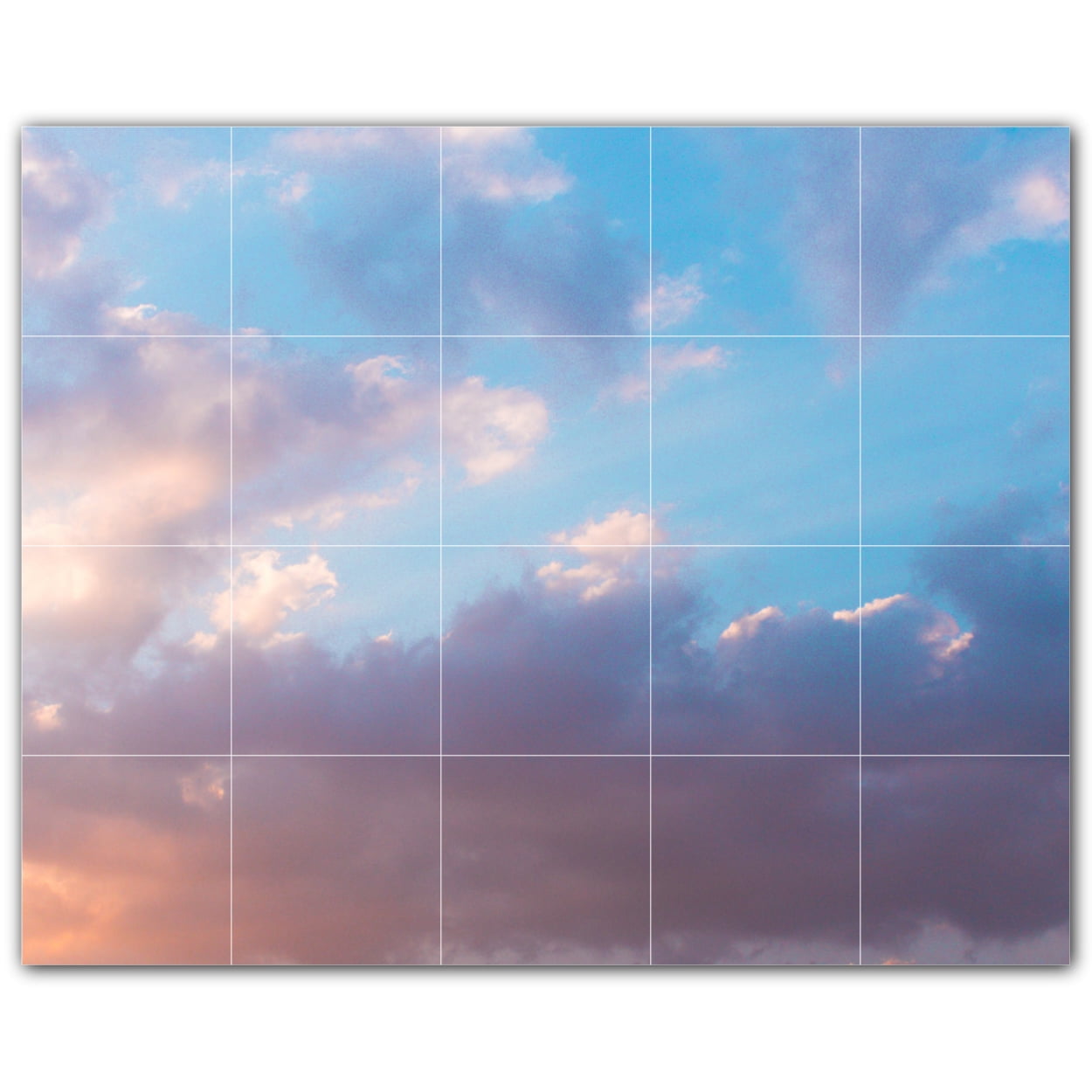 Picture-Tiles.com: Clouds Ceramic Tile Wall Mural WAL500373-54XL. 60"W ...