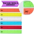 Mr. Pen, 6 Inch Plastic Rulers, Assorted Colors, 6 Pack, Metric and ...