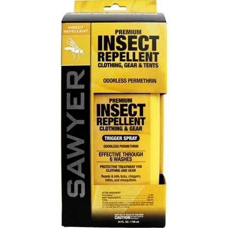 Sawyer Permethrin Premium Clothing Insect Repellent Pump, 24 oz ...