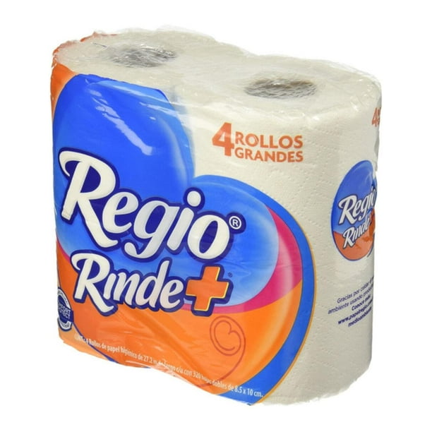 Pack de 10 Papel Higiénico Regio Rinde + de 4 Pzas Regio Regio Rinde ...