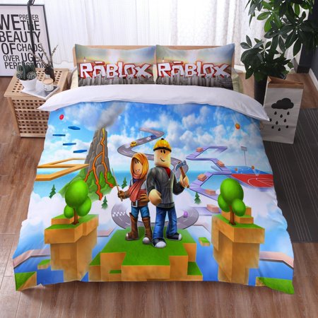 Roblox Roblox virtual world three-piece 3D digital printing quilt cover ...