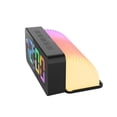 Book Shaped LED Digital Alarm Clock, Gradient Color Night Light, Sound ...