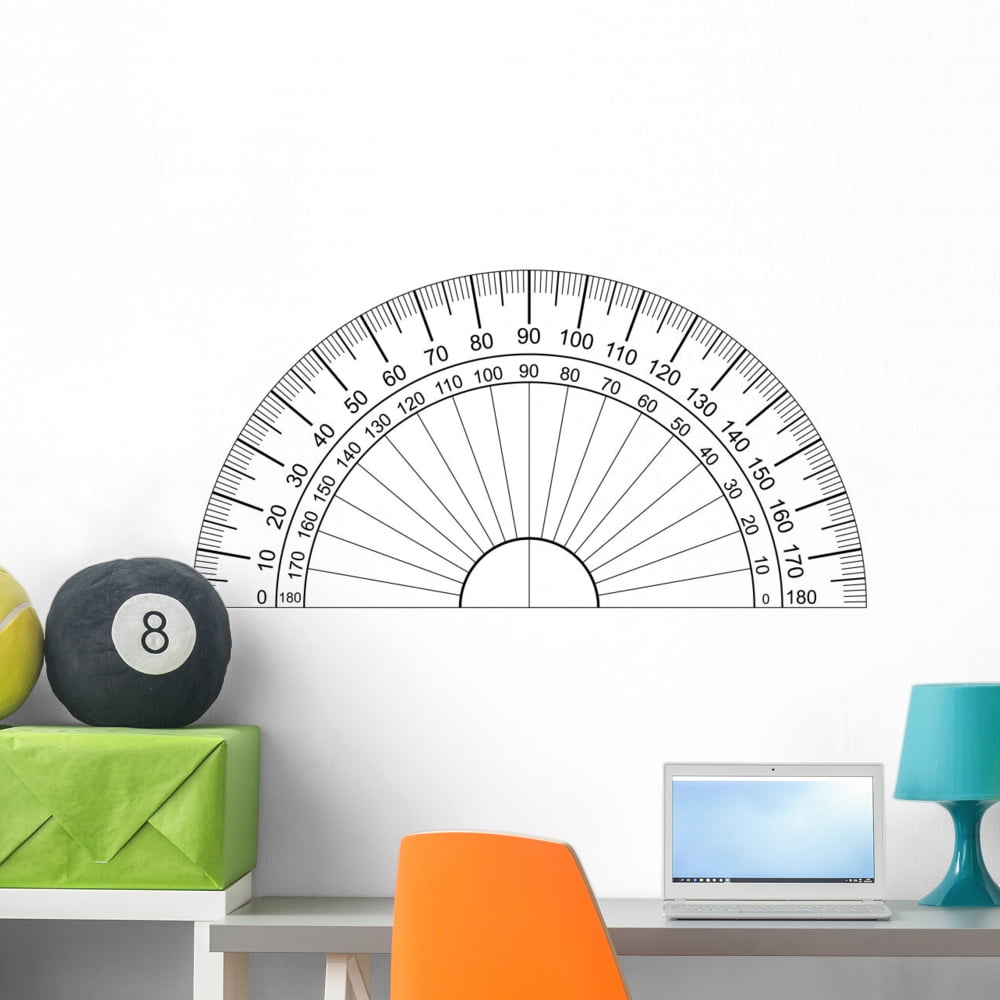 Protractor Vector Wall Decal Sticker, Wallmonkeys Peel & Stick Vinyl ...