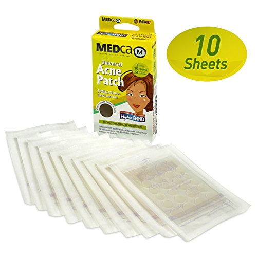 MEDca Acne Pimple Master Patch Absorbing Cover 24 Count Three Sizes 10 ...