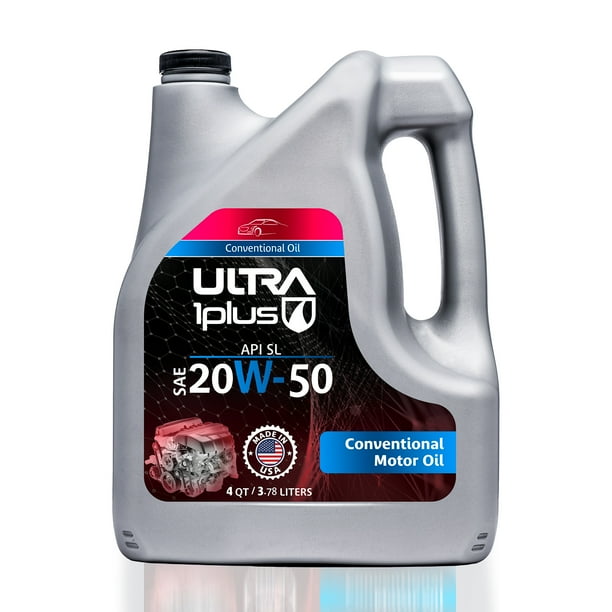 Ultra1Plus™ SAE 20W-50 Conventional Motor Oil, API SL - Walmart.com