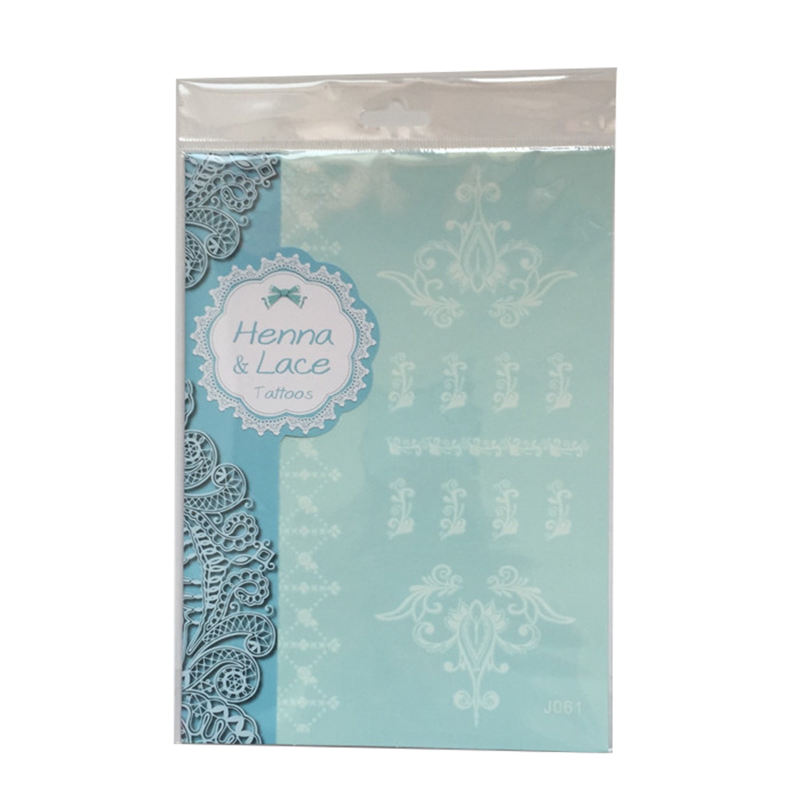 Trayknick Tattoo Stickers,Body Tattoo Charming Safe Paper White Lace ...