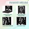 1Set Non-Skid Iron Bookend Display Stands Adjustable Desktop Heavy Duty ...