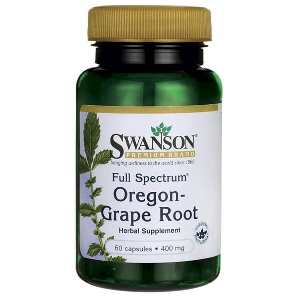 Swanson Full Spectrum Oregon-Grape Root 400 mg 60 Capsules. - Walmart ...