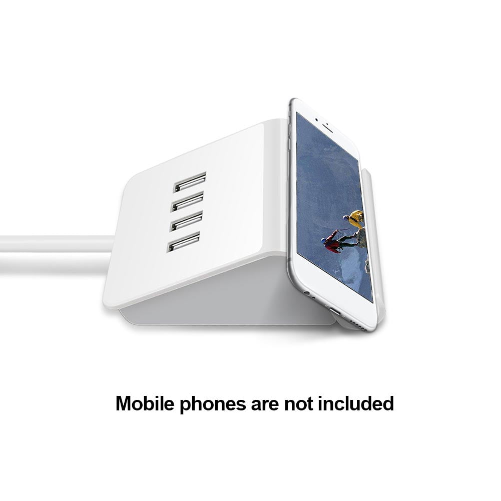 4-Port HUB Adapter 4 In 1 USB 3.0 Transfer Durable With Phone Holder ...