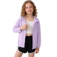 ATOGUTA Girl's Lightweight Athletic Jacket Lightweight Sun-UV ...