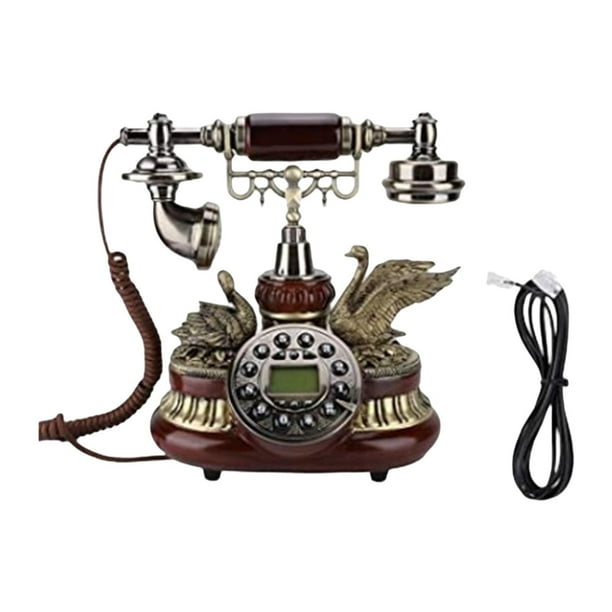 Teléfono de Estilo Vintage Hugo de Escritorio Práctico y Antiguo con ...