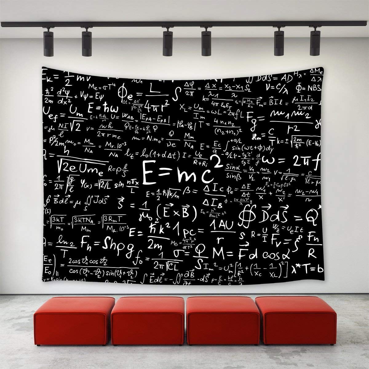 CADecor Funny Black and White Mathematical Formula on Blackboard ...