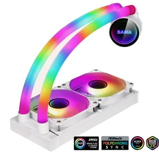 Musetex Fan Cooler Set of 2 PC 1500 PWM White Cooling Fan, 6Pin ...