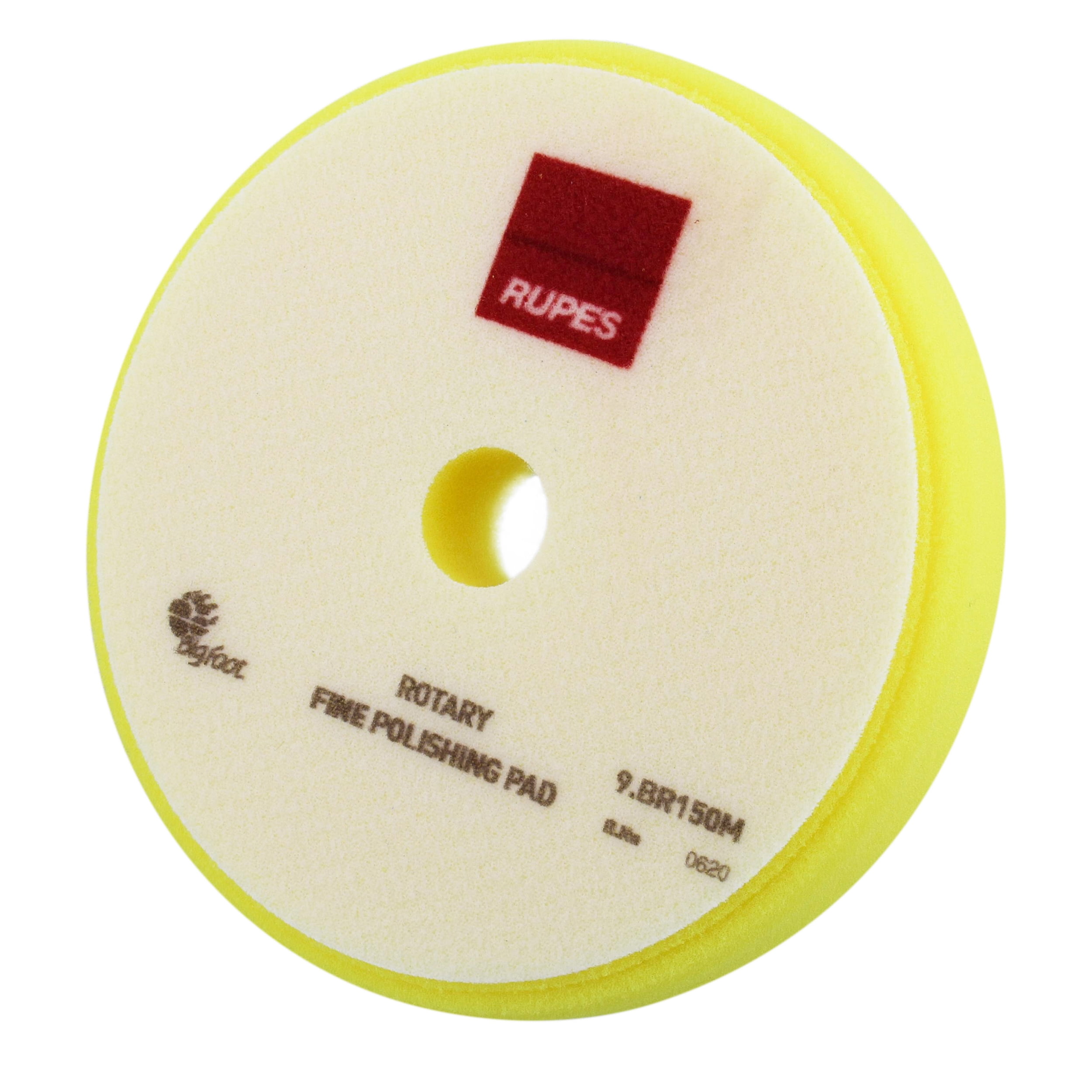 RUPES Fine Polishing Pad - 5.25in Yellow Rotary Foam Buffer Pad, 1 Pack ...