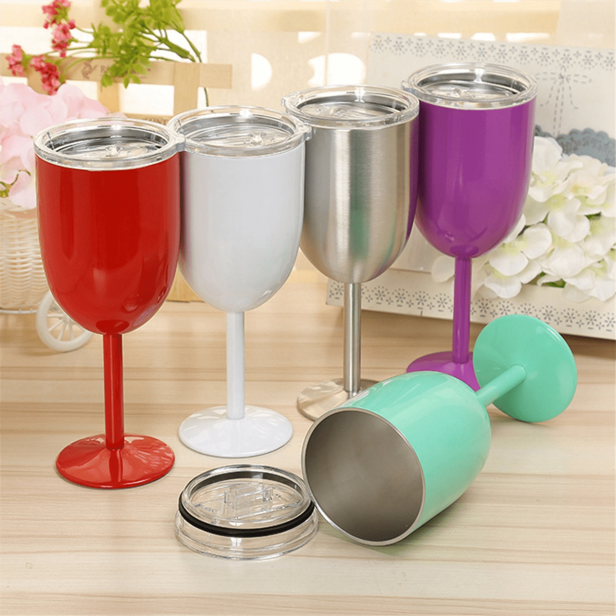 Click here for Unbranded Wine Glass Stainless Steel Double Layer... prices