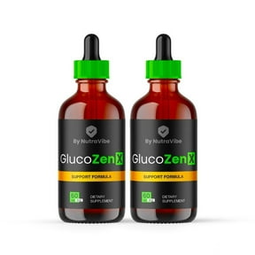 (2 Pack) Glucopure Drops, Advanced Blood Support Liquid Drops, All ...