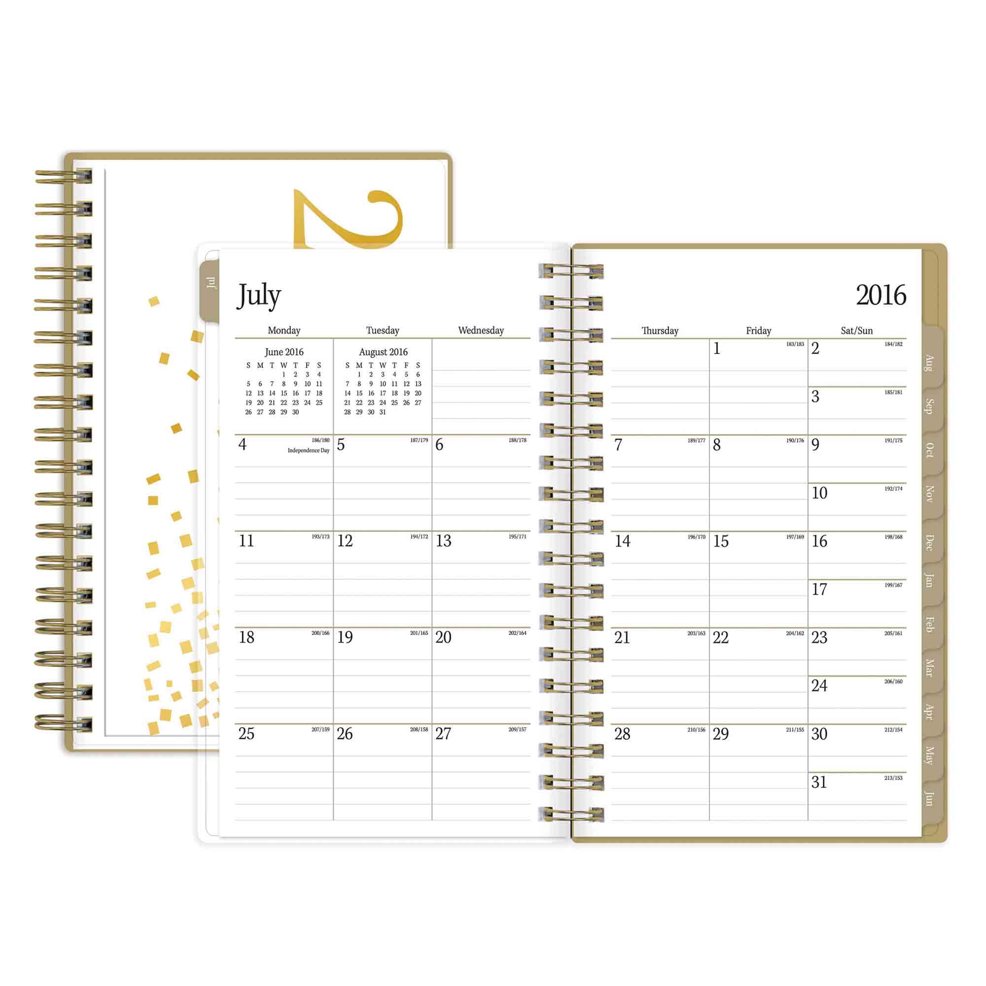 Blue Sky Olivia 3 625x6 125 Weekly Monthly Wire O Planner July 2016 Blue Sky Olivia 3 625x6 125 Weekly Monthly Wire O Planner July 2016