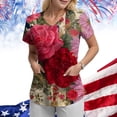 COMVALUE 4th of July Nurse Shirt Plus Size The Stars and Patriotic ...