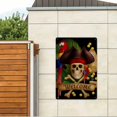 Pirate Ahoy Mate Metal Sign - Coastal Ship Skull Treasure Map Carribean ...