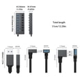Stable Connection USB Hubs Aluminum 7Port Individual Switches LED ...