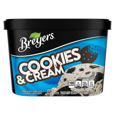 Great Value Cookies & Cream Ice Cream, 48 fl oz - Walmart.com